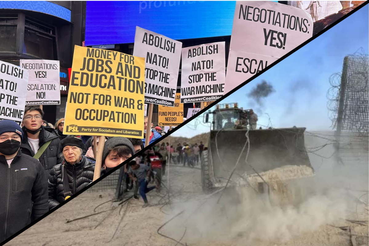 While staying safely behind police barricades at permitted protests ...